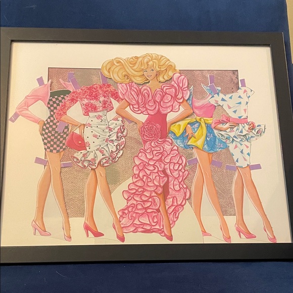 Barbie | Accents | Barbie Fashion Illustration With Pink Accents Paper ...